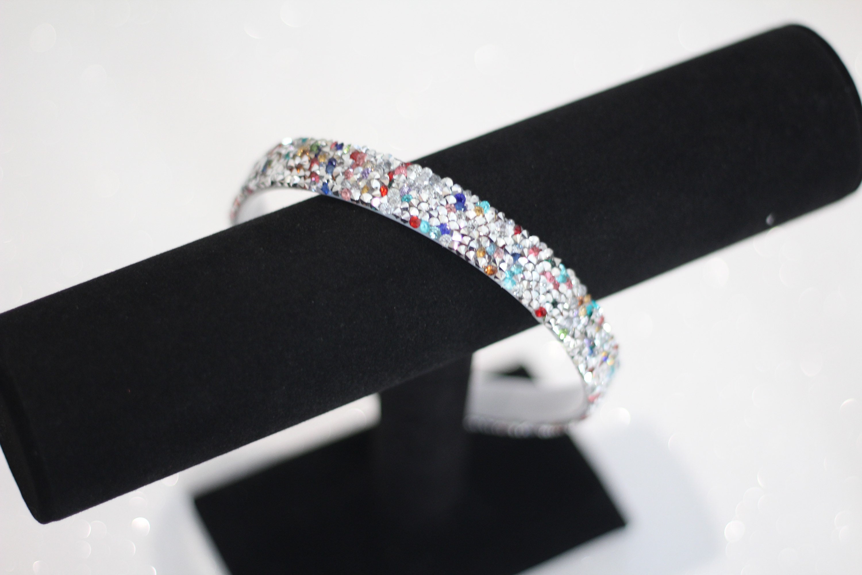 Silver Confetti-rhinestone Crystal Rock Sparkly Hard Headband-baby ...