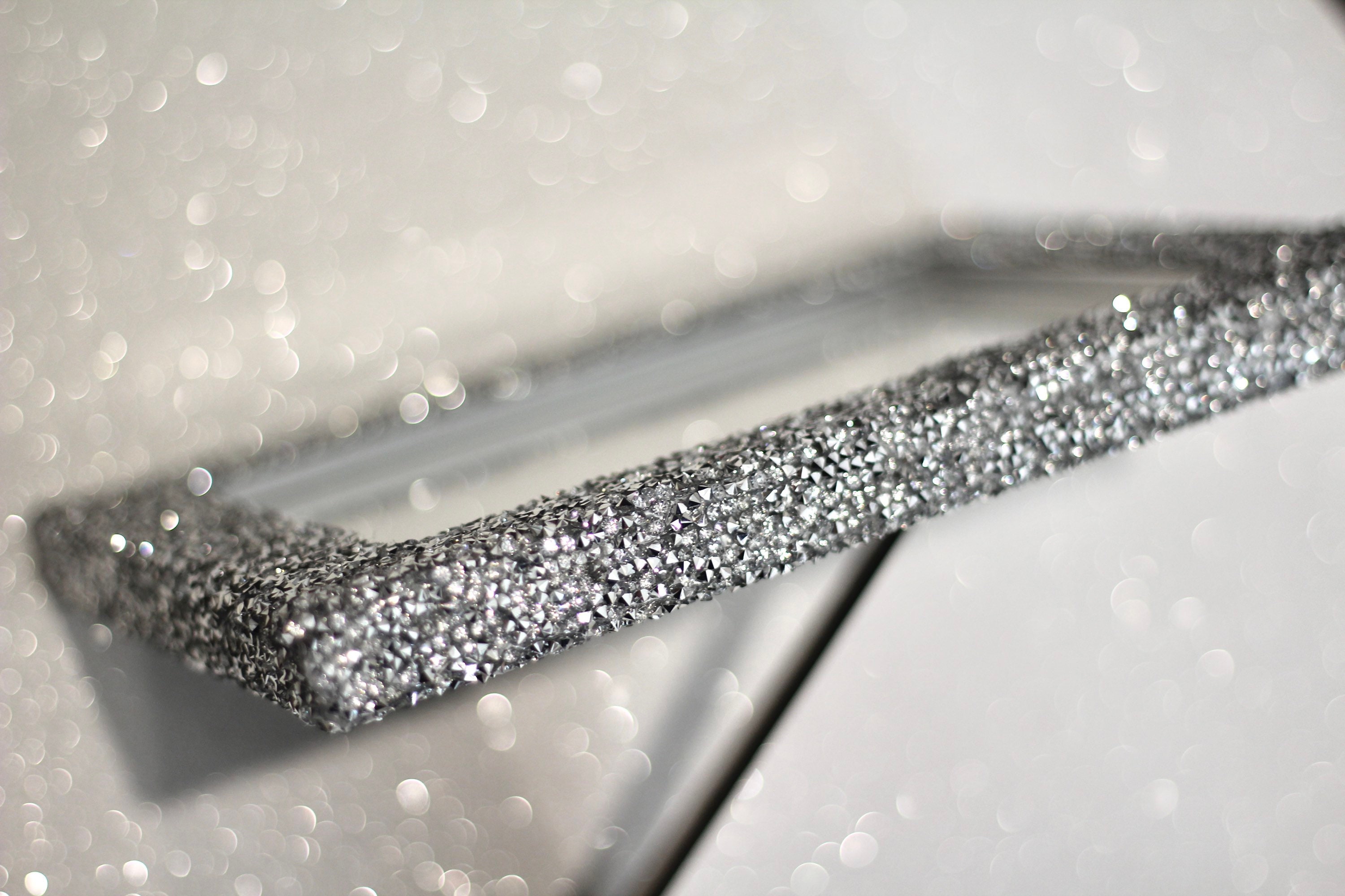 Silver-black-rhinestone bling picture photo frame-wedding | Etsy