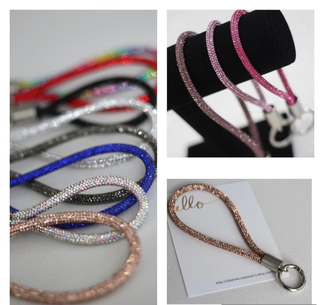 Black Silver Red Rhinestone Wristlet, Unique Gift for Mom Bridesmaids ...