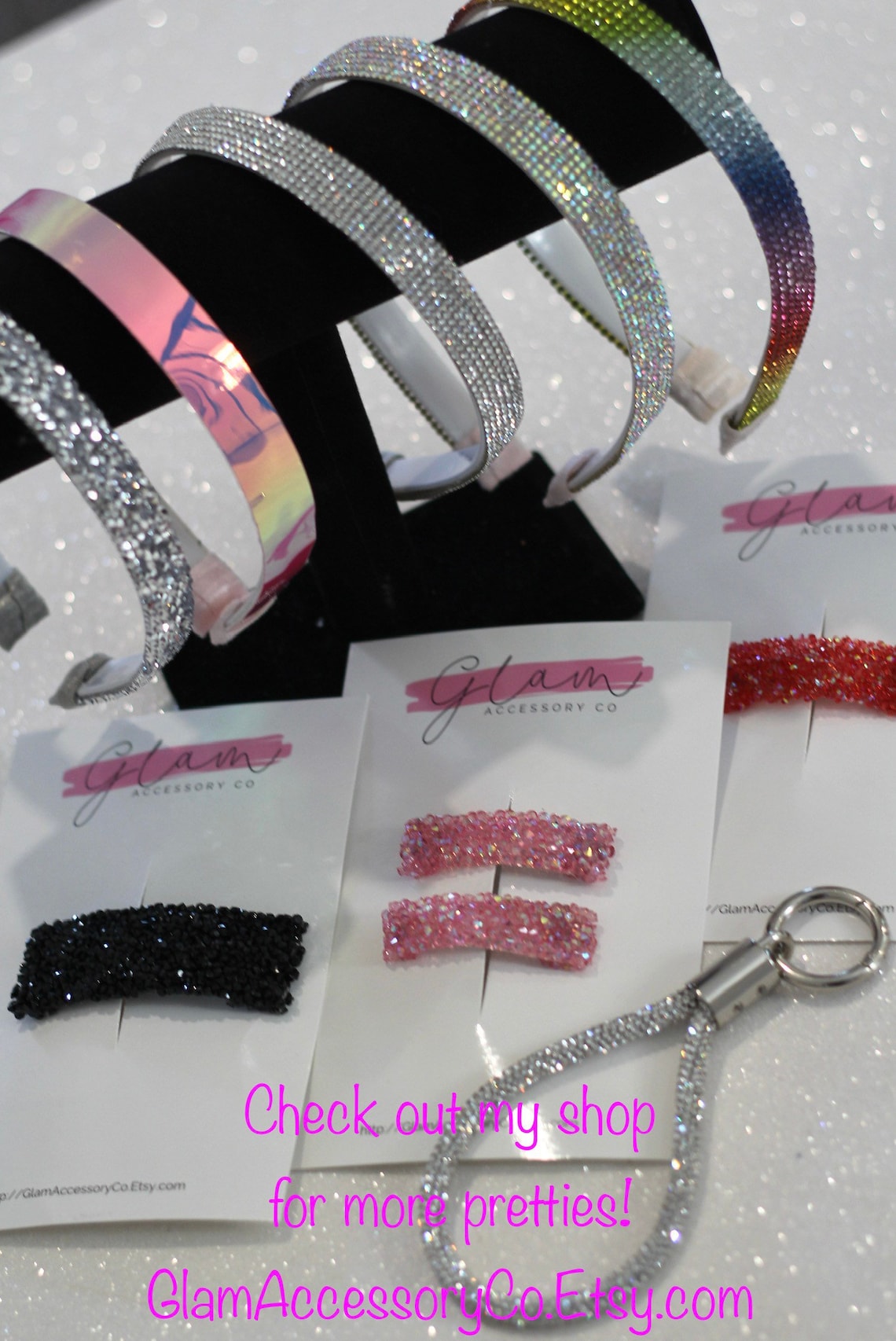 Silver Rainbow-unique Rhinestone Bling Rock Sparkly Headband-baby ...