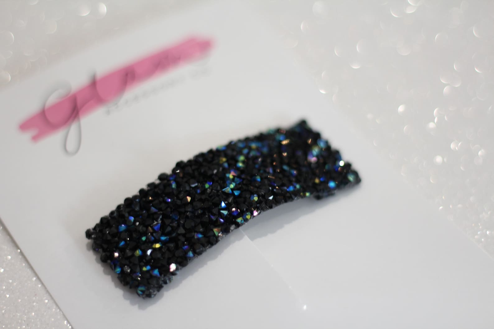 Black Oversized-large Rhinestone Crystal Rock Sparkly Bling | Etsy