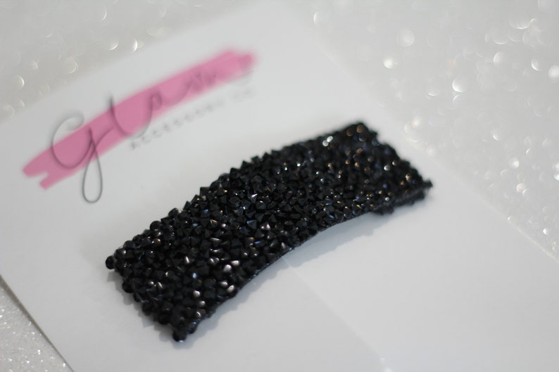 Black Oversized-large Rhinestone Crystal Rock Sparkly Bling - Etsy