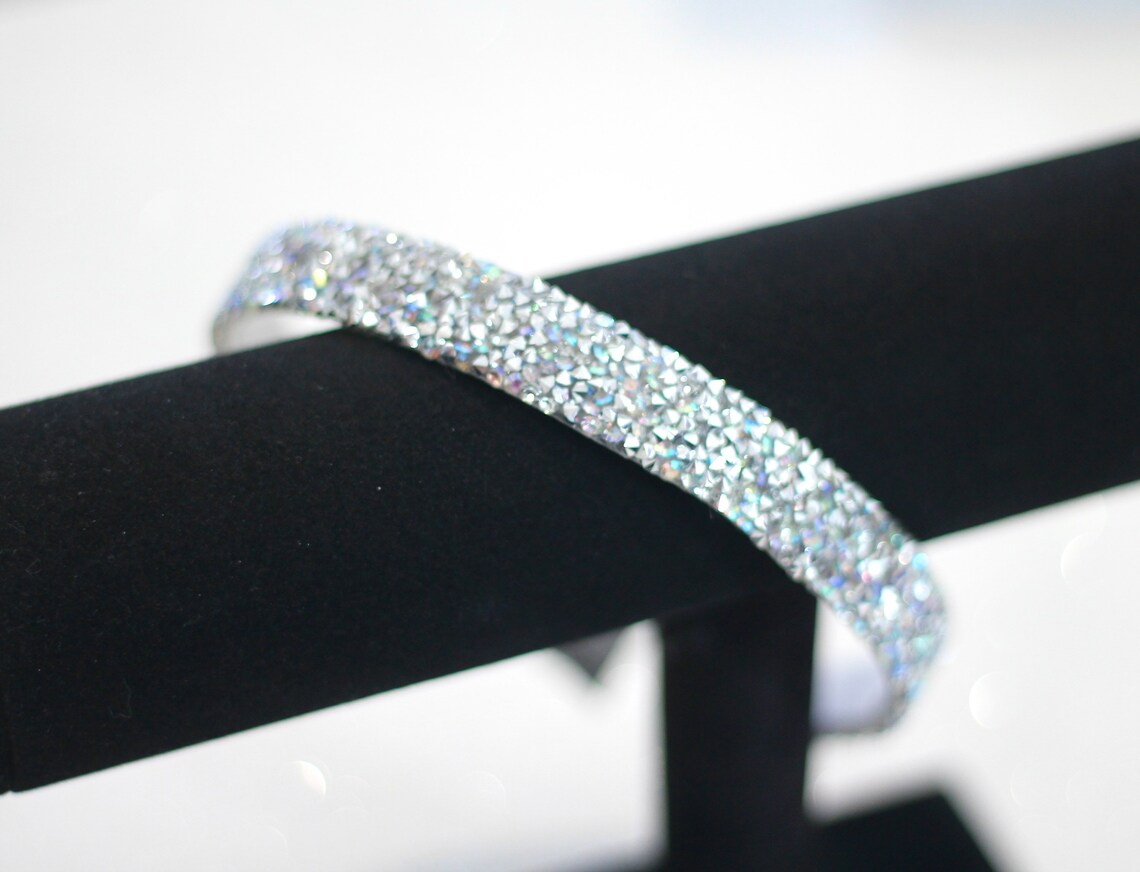 Silver Rainbow-unique Rhinestone Bling Rock Sparkly Headband-baby ...
