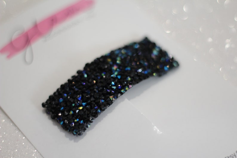 Black Oversized-large Rhinestone Crystal Rock Sparkly Bling - Etsy