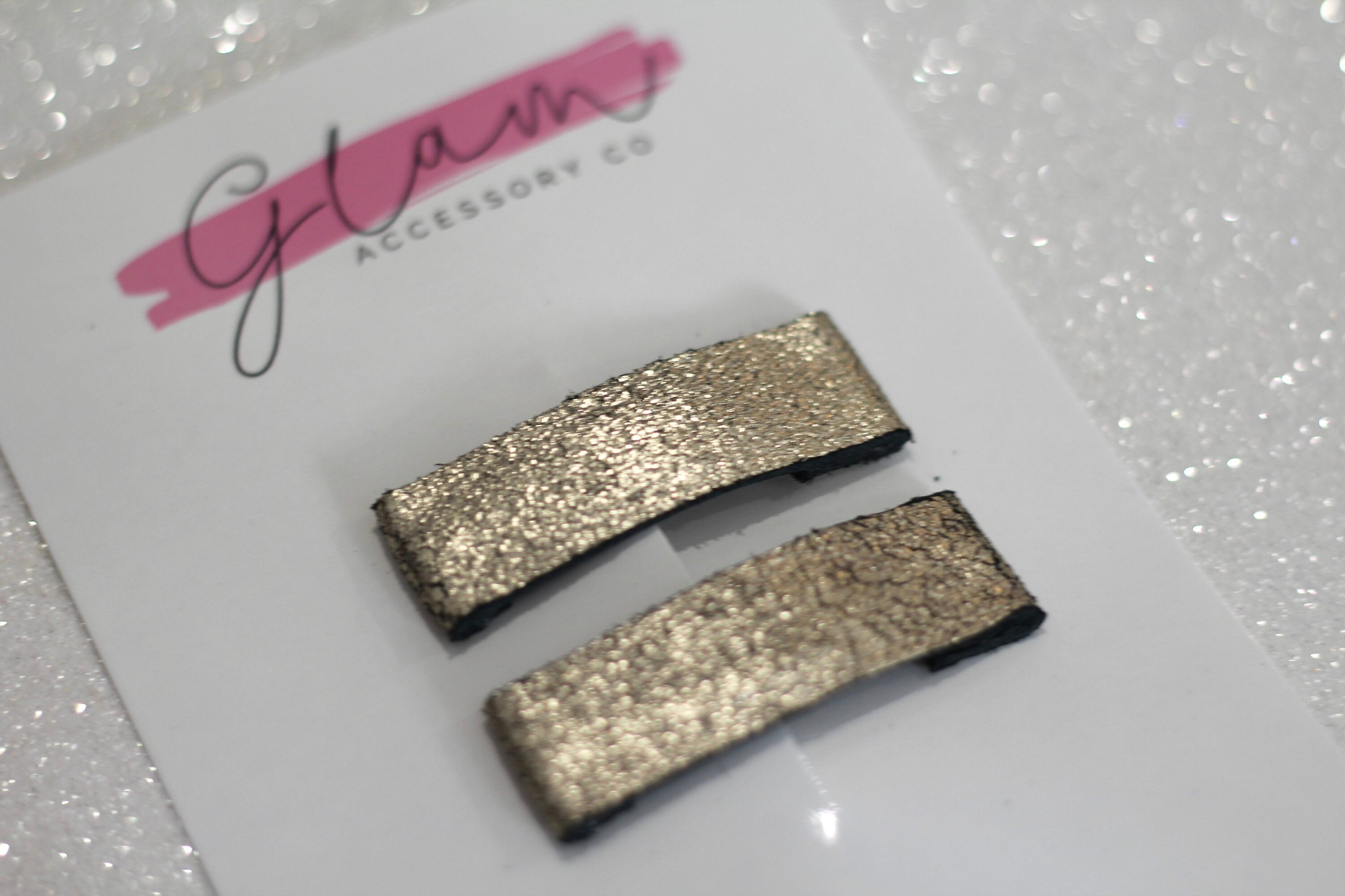 Light Gold Champagne Snap Clip-natural Animal Genuine Real - Etsy