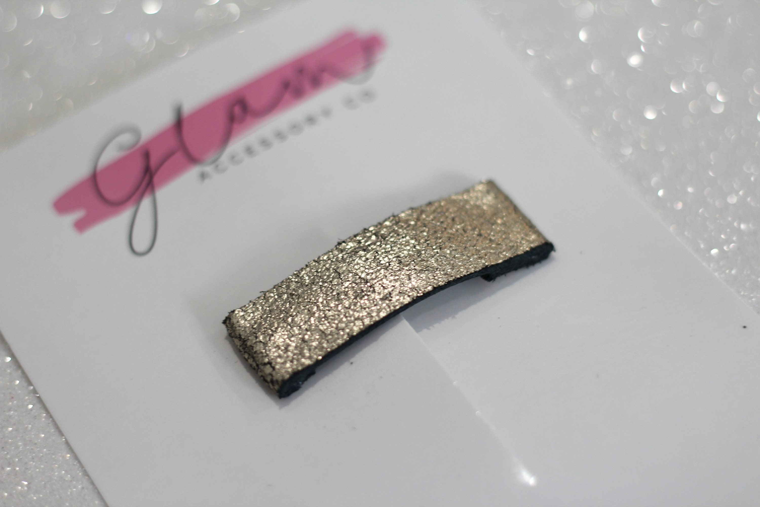 Light Gold Champagne Snap Clip-natural Animal Genuine Real - Etsy