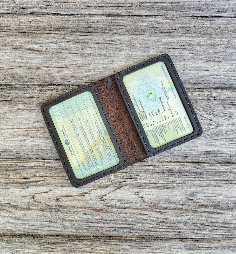 Personalized Leather Cover for the Driver's License, Id Card Holder ...