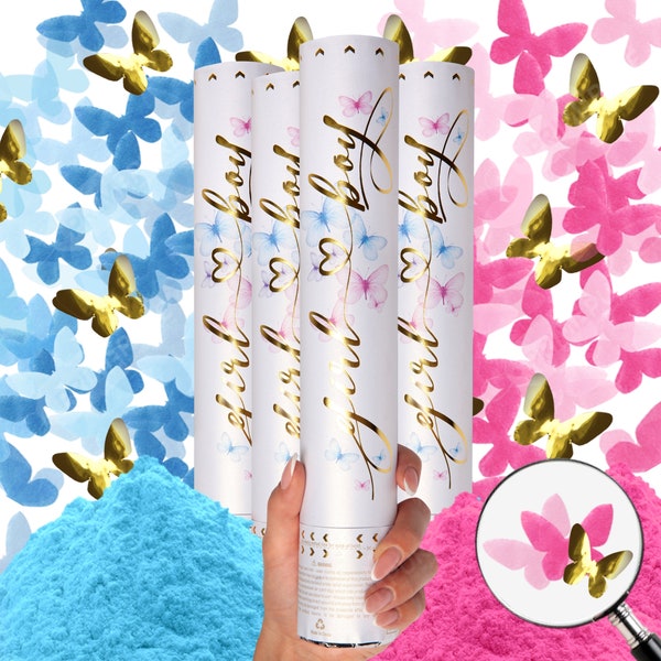 Gender Reveal Powder Confetti Cannon Etsy
