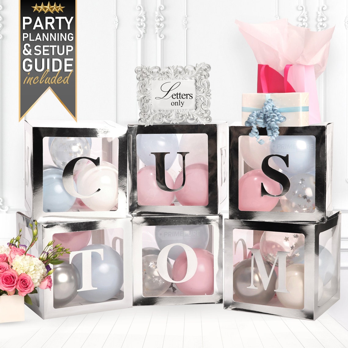 Personalized Custom Silver Letters for Letter Boxes for - Etsy