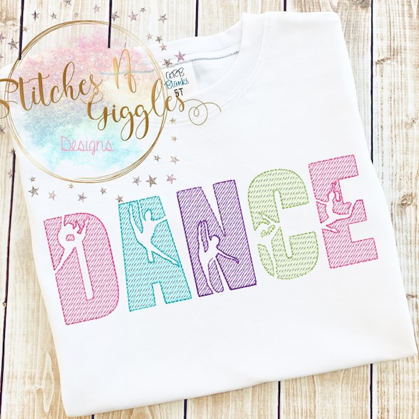 Dancer Embroidery Design - Etsy
