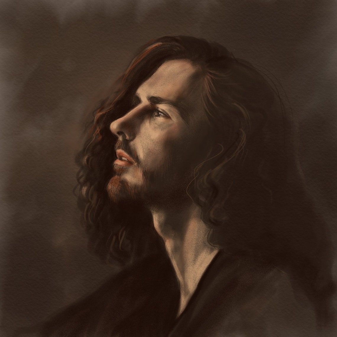 Digital Portrait of Hozier - Etsy