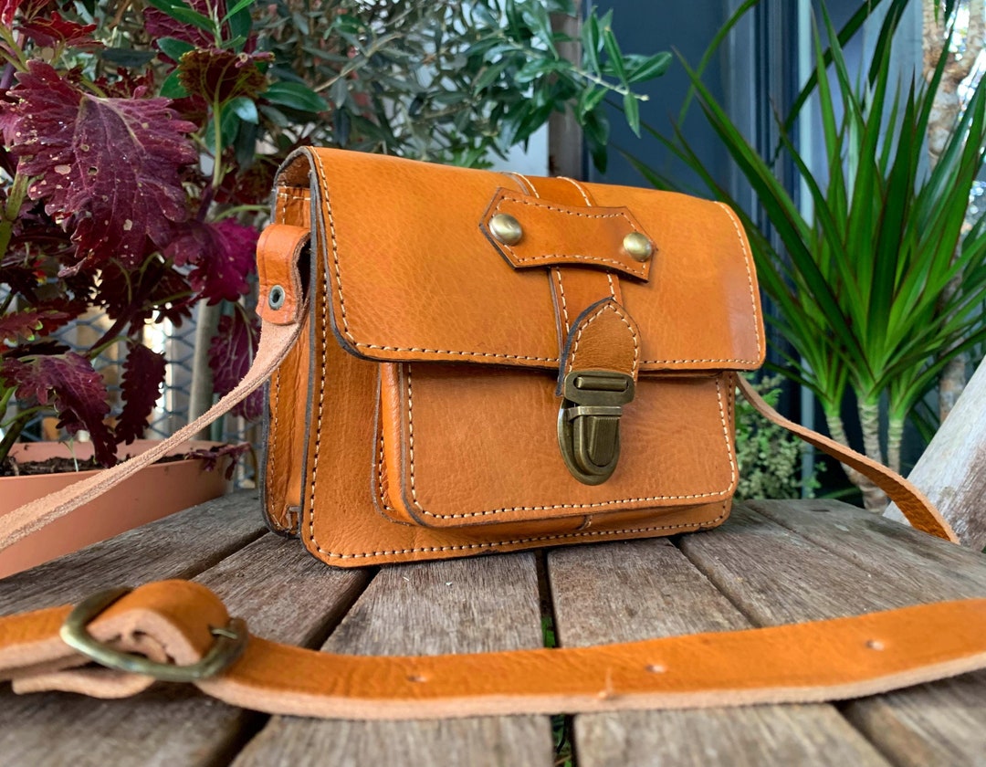Genuine Full Grain Leather Handbag - Etsy