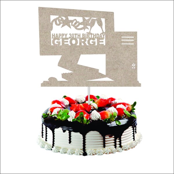 Computer Cake Topper - Etsy UK