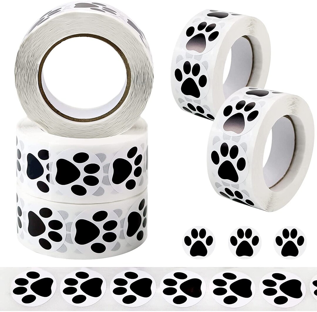 Thank You Stickers Dog Pow Print Stickers Handmade Stickers Pet Pow ...