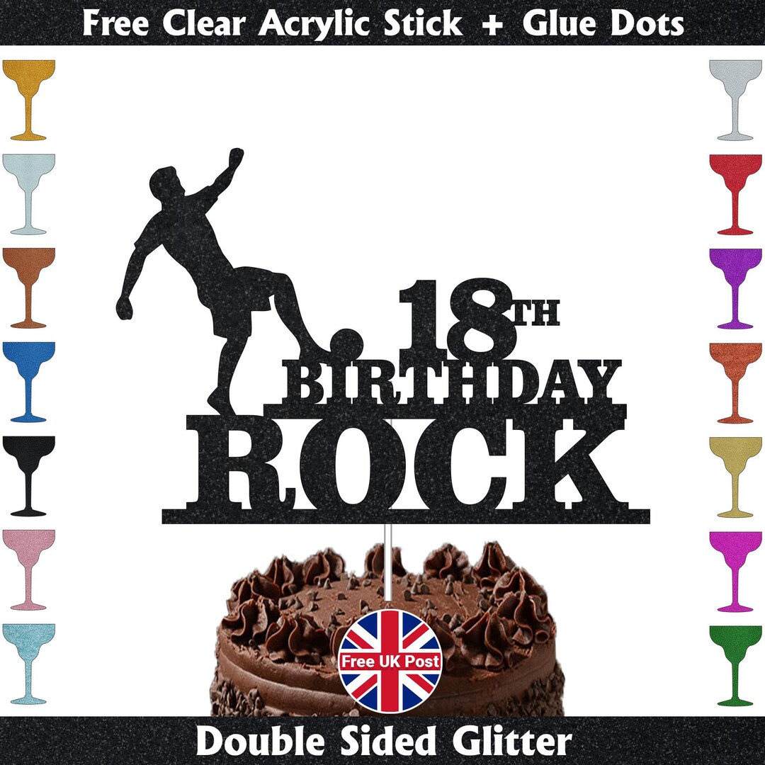 Football Cake Topper, Football Lover Cake Topper, Sport Cake Topper ...