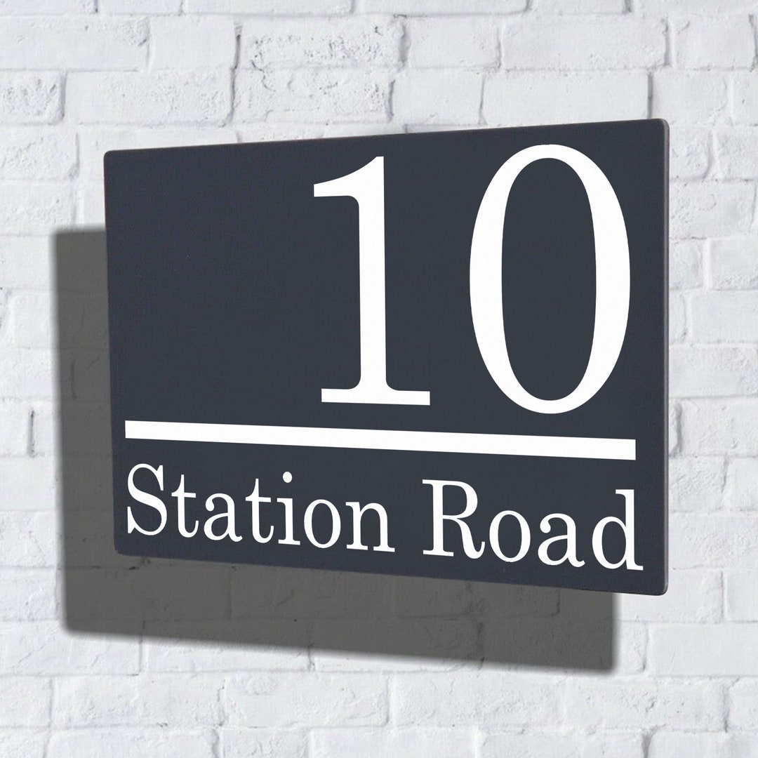 Personalised Modern House Sign Custom Acrylic Modern House - Etsy UK