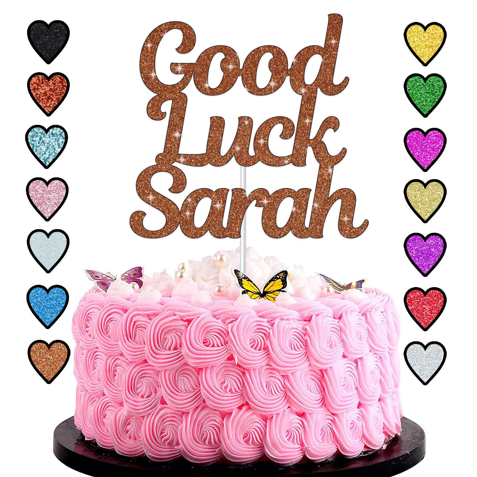 Good Luck Cake Topper Wedding Cake Topper Personalised - Etsy UK