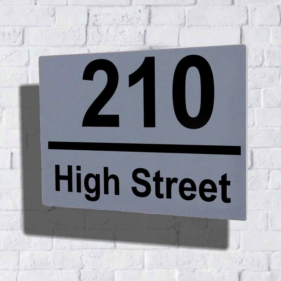 Floating House Signs Plaques Door Numbers 1 999 Personalised Name Plate ...