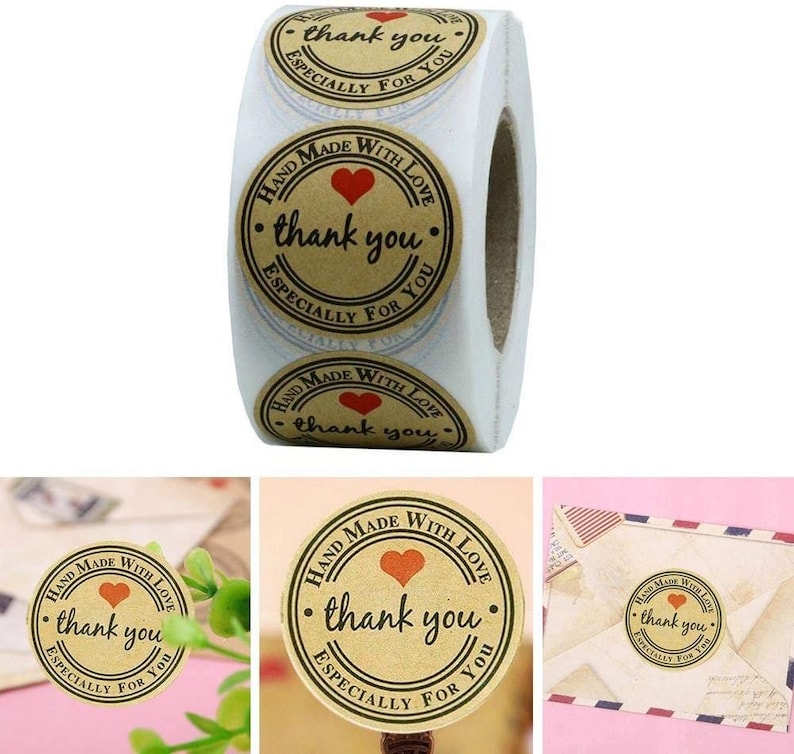 Handmade With Love Specially for You Stickers Order - Etsy UK
