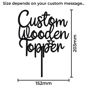 Engaged Cake Topper Letters With Wooden Cake Topper Bride and Groom ...