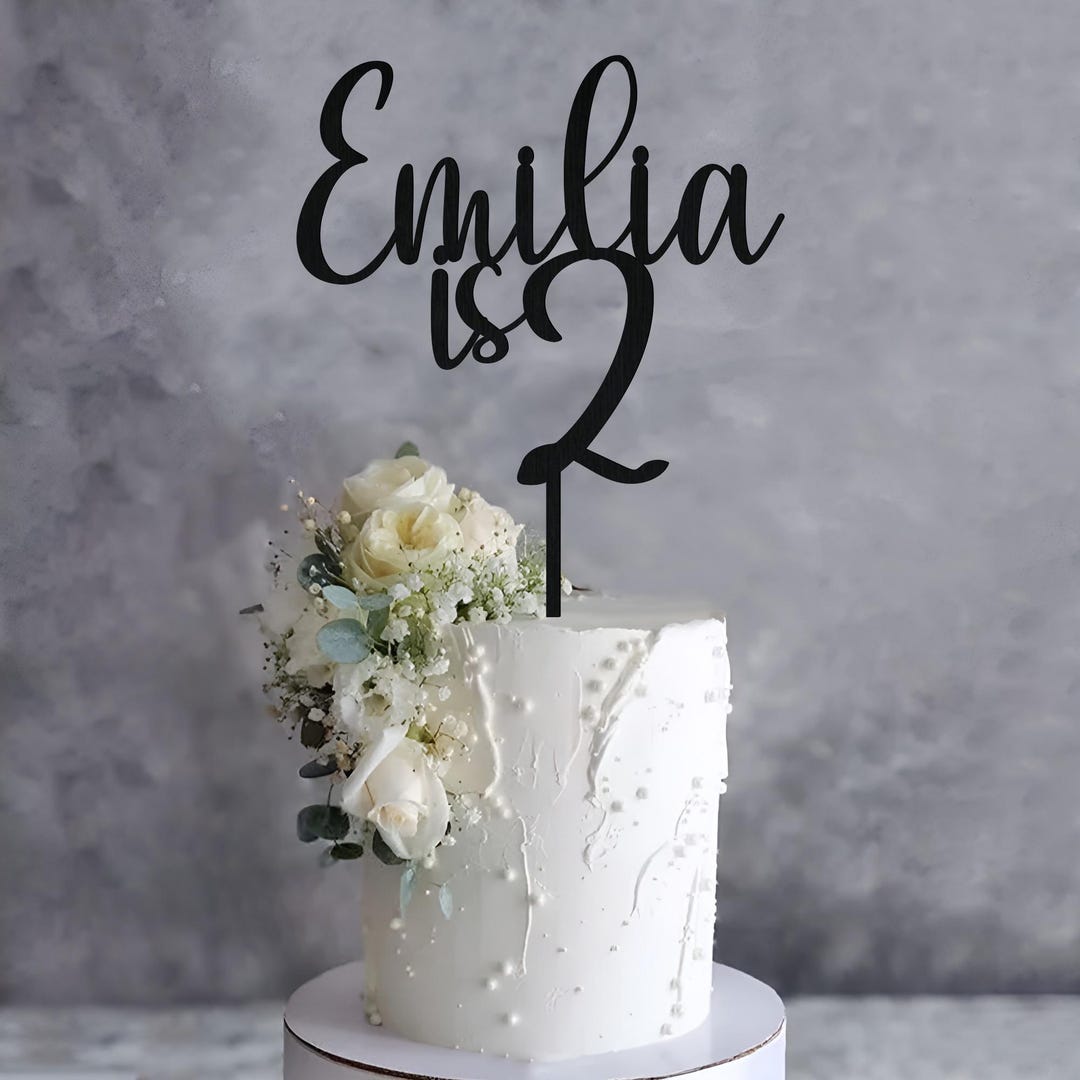 Personalised Happy Birthday Cake Topper Custom Party Cake Decoration ...