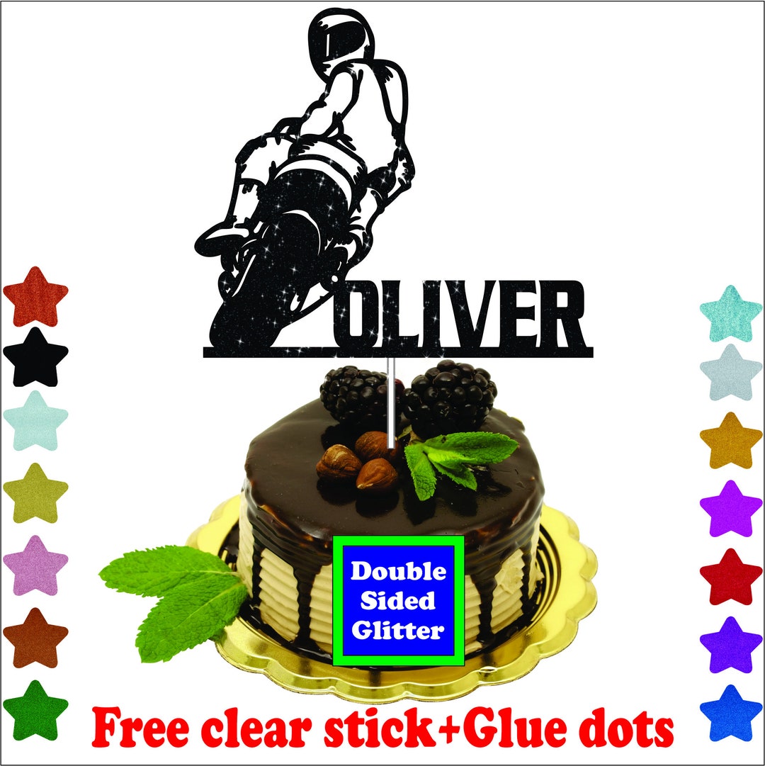 Motorbike Cake Topper Personalised Motorbike Cake Topper ANY Name ...