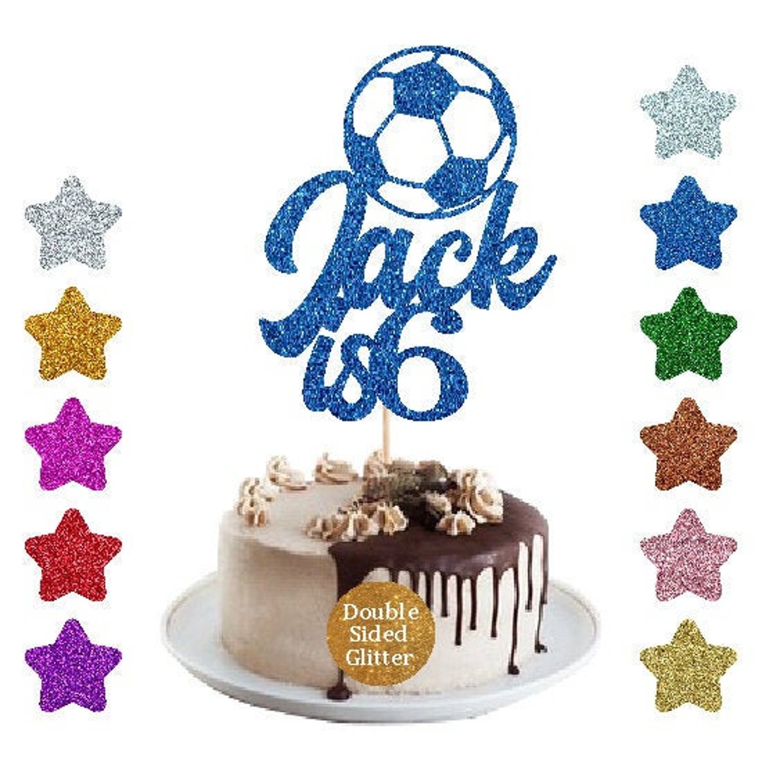 Personalised Football Cake Topper Party Birthday Football Kids Man Boy ...