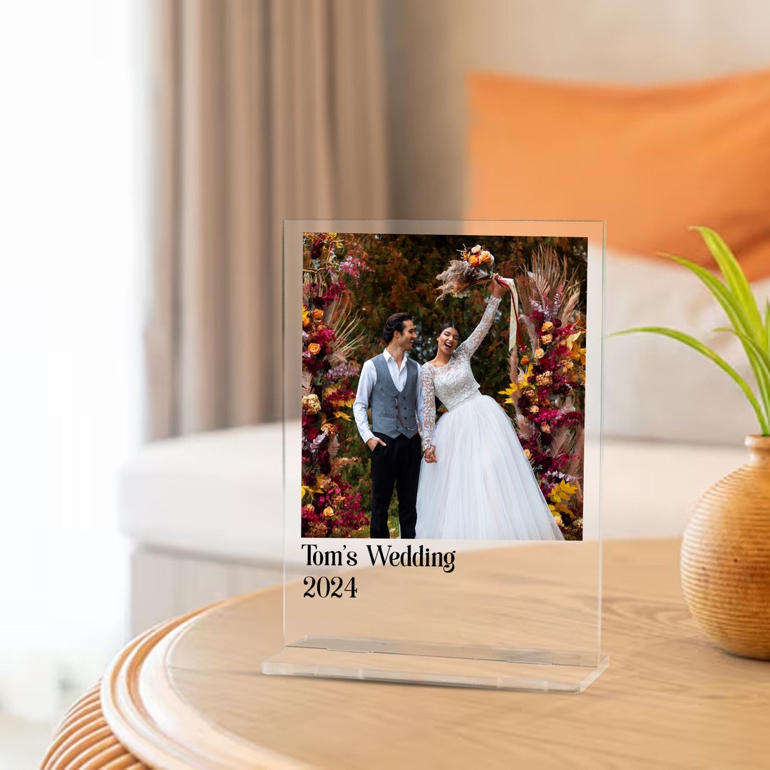 Personalised Photo Print Plaque With Custom Message - Custom Photo ...