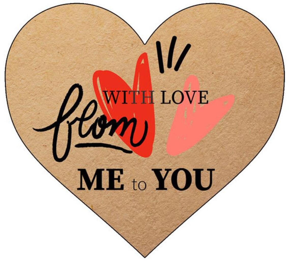 I Love You Sticker Valentine Sticker Love Sticker Round Love - Etsy UK