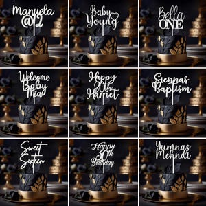 Engaged Cake Topper Letters With Wooden Cake Topper Bride and Groom ...