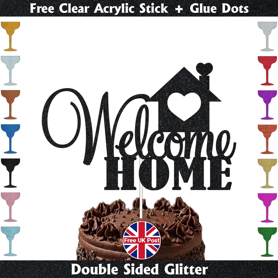 Welcome Home Cake Topper, Baby Shower Cake Topper, Celebration Cake ...