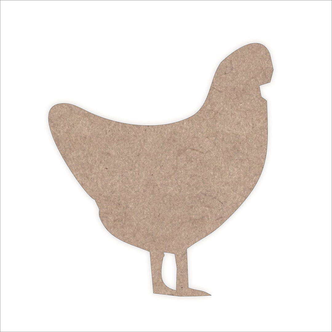 Wooden Hen for Crafts and Decorations Hen Earrings Hen Cut Out Hen ...