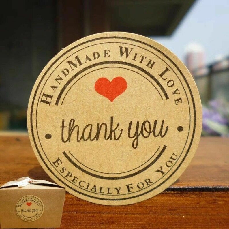 Handmade With Love Specially for You Stickers Order - Etsy UK