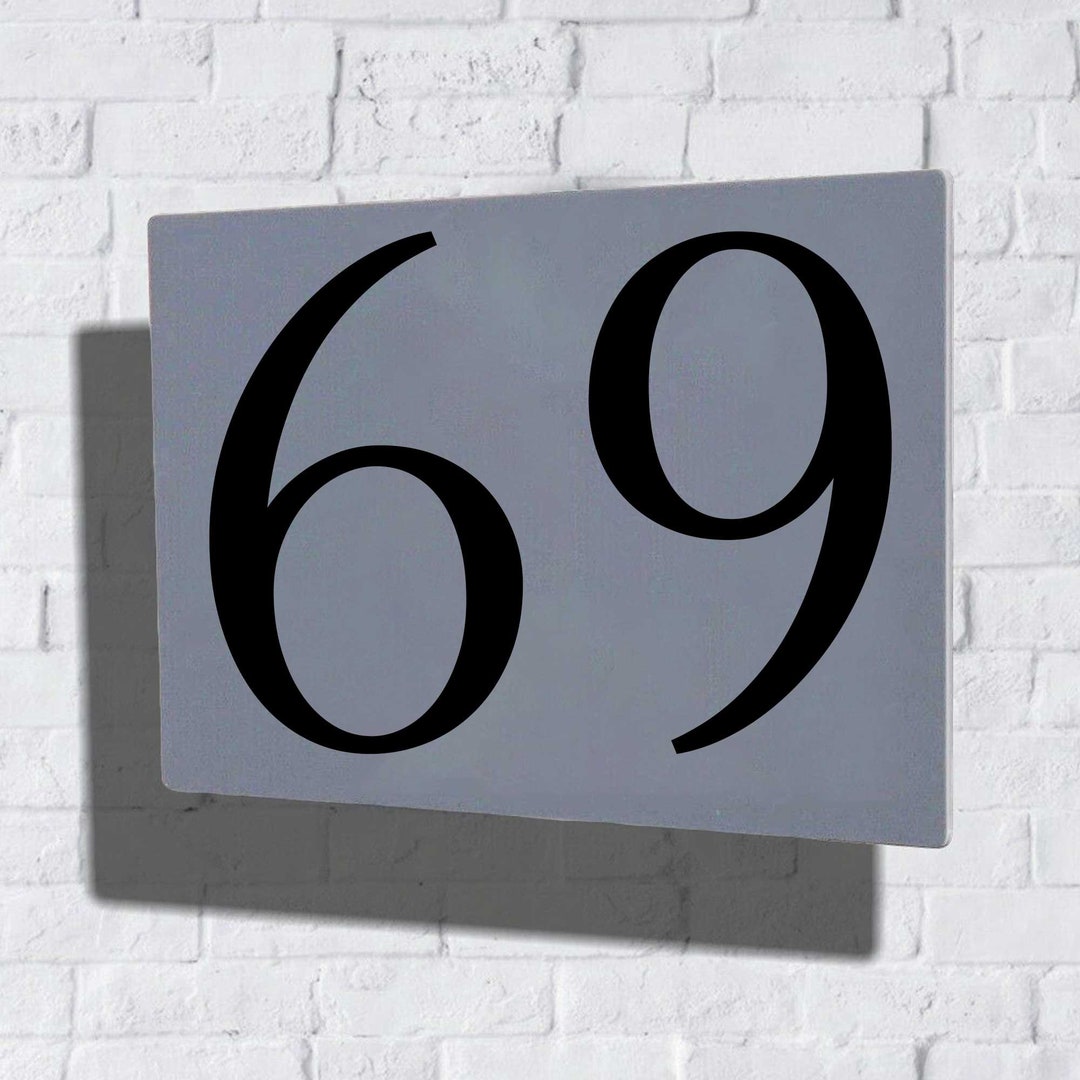 Floating Door Numbers 1 999 House Signs Plaques Personalised Acrylic ...