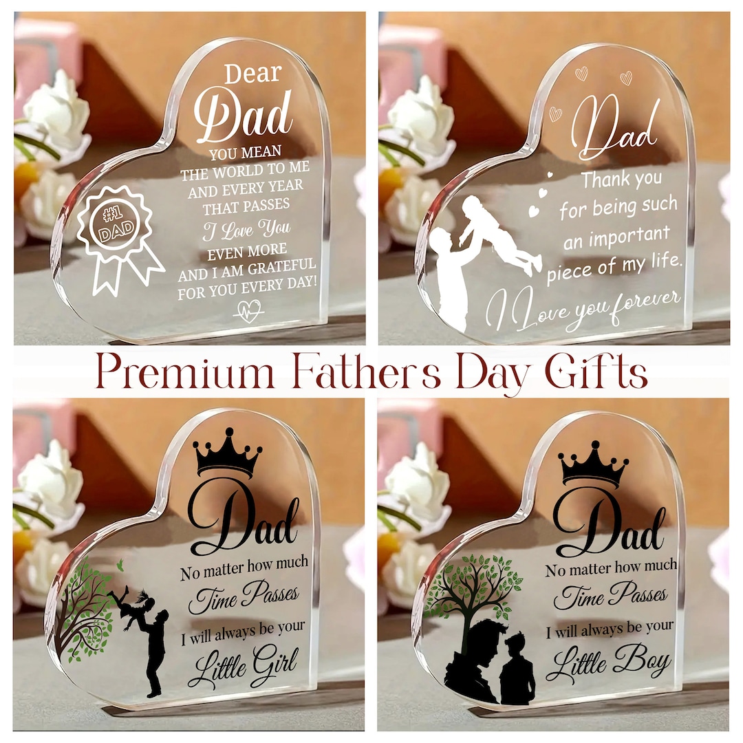 Fathers Day Acrylic Plaque, Fathers Day Block, Birthday Keepsake for ...