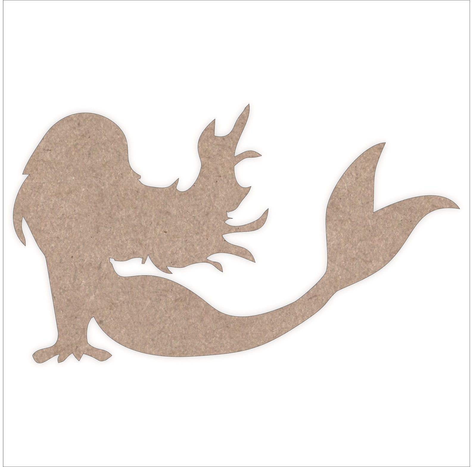 Mermaid Sea Craft Wooden Blanks Laser Cut Mermaid Craft MDF Shape ...