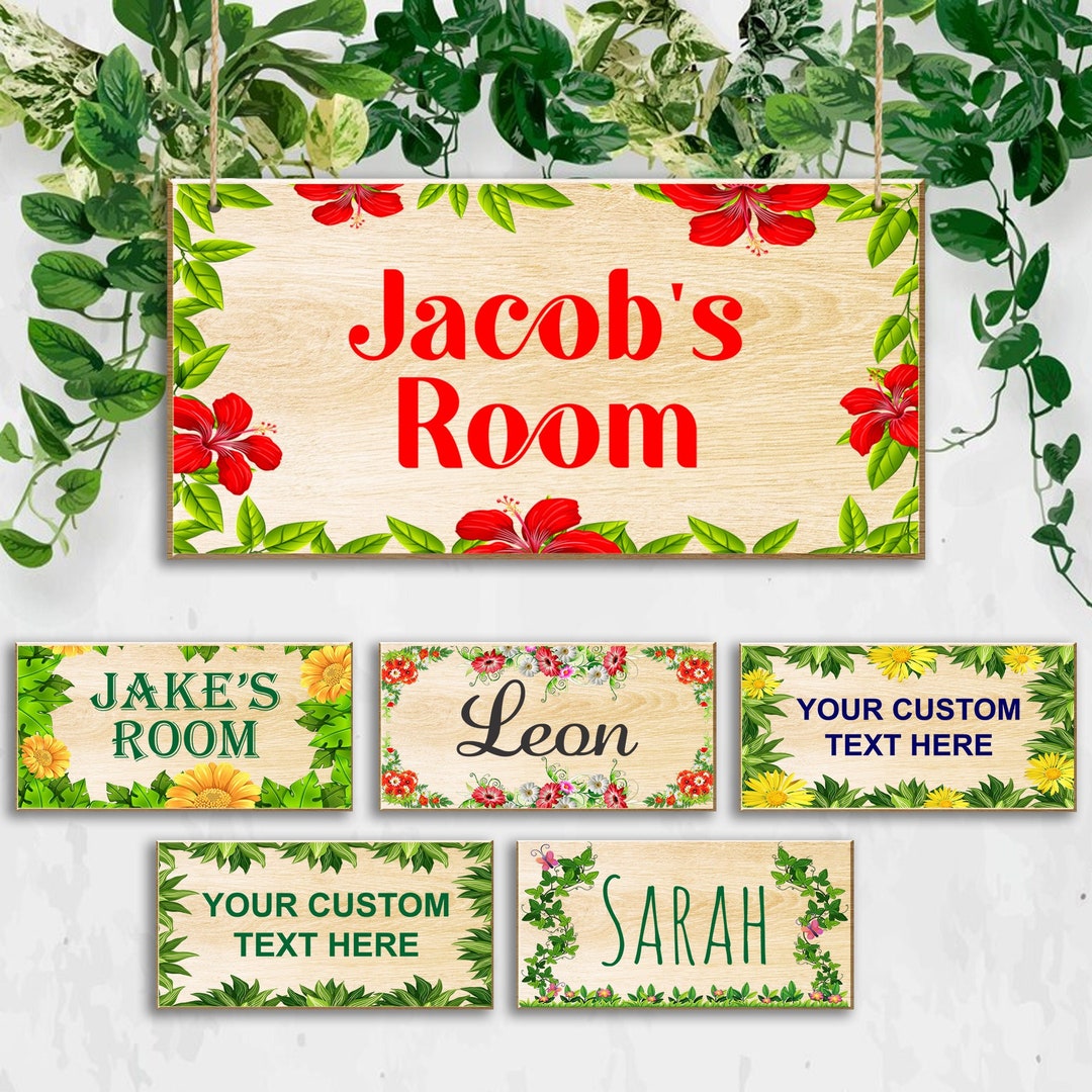 Personalised Room , Bedroom , Garden House Sign | House Name Wooden ...
