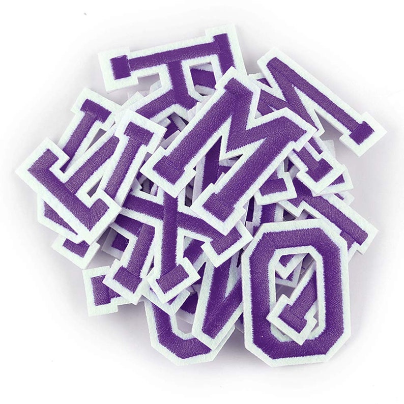 Colourful Letters Alphabet Color Letter Patch Patches Clothes - Etsy UK