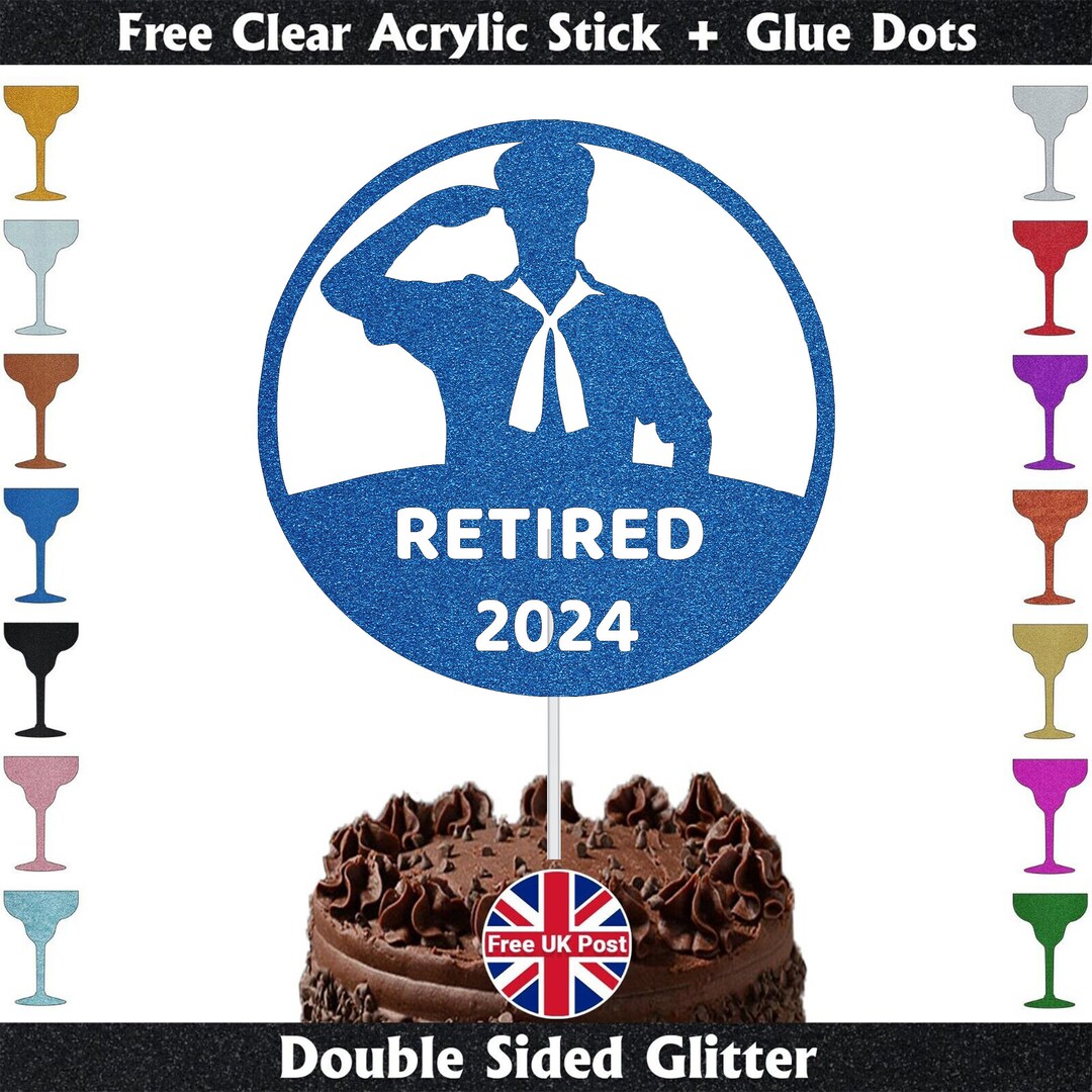 Retired Army/soldier Cake Topper Personalised Boys/men Cake Decoration ...