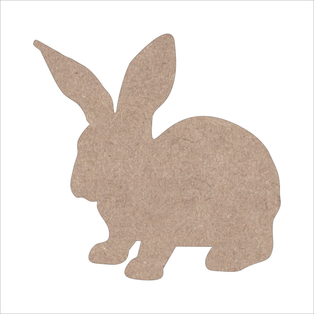 MDF Rabbit Craft Shapes Wooden Embellishments Blank Tags Laser Cut ...