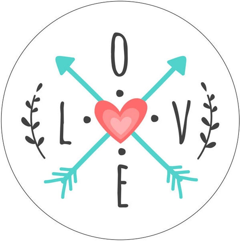 I Love You Sticker Be My Valentine Sticker Love Stickers Round - Etsy UK