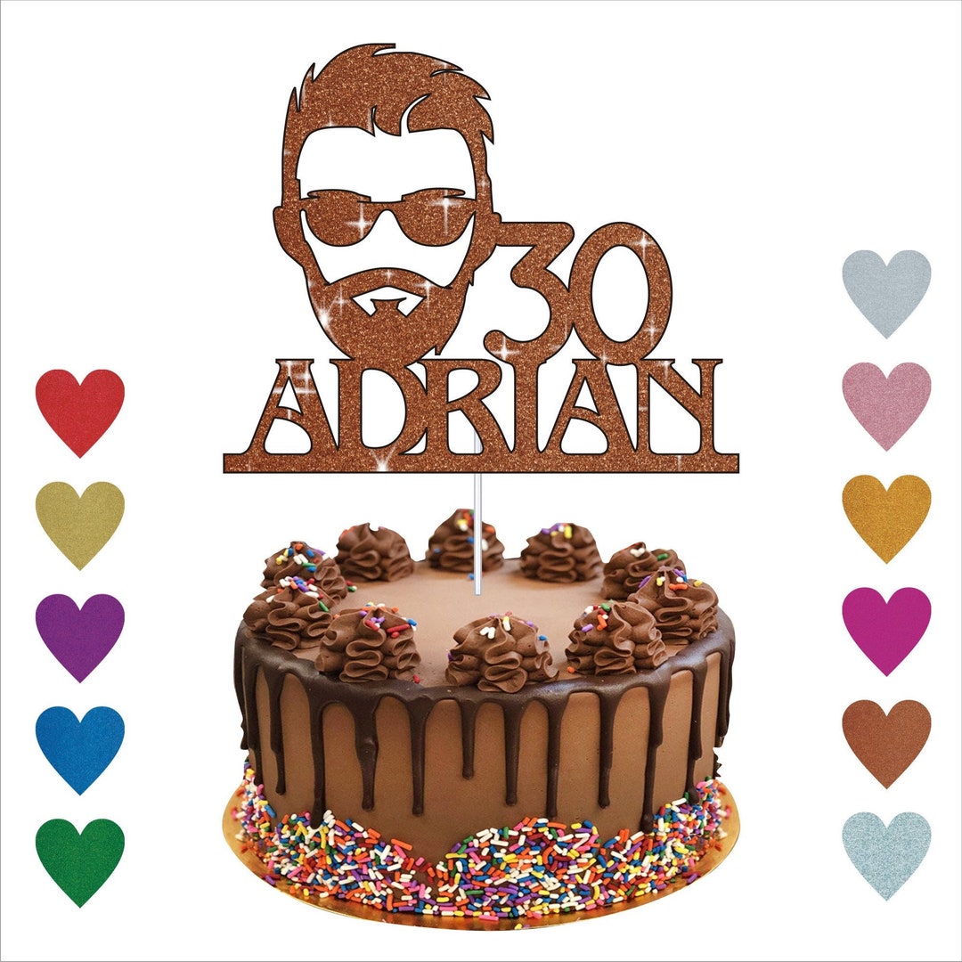 Bearded Birthday Cake Topper, Beard Cake Topper, Lumber Jack Party ...