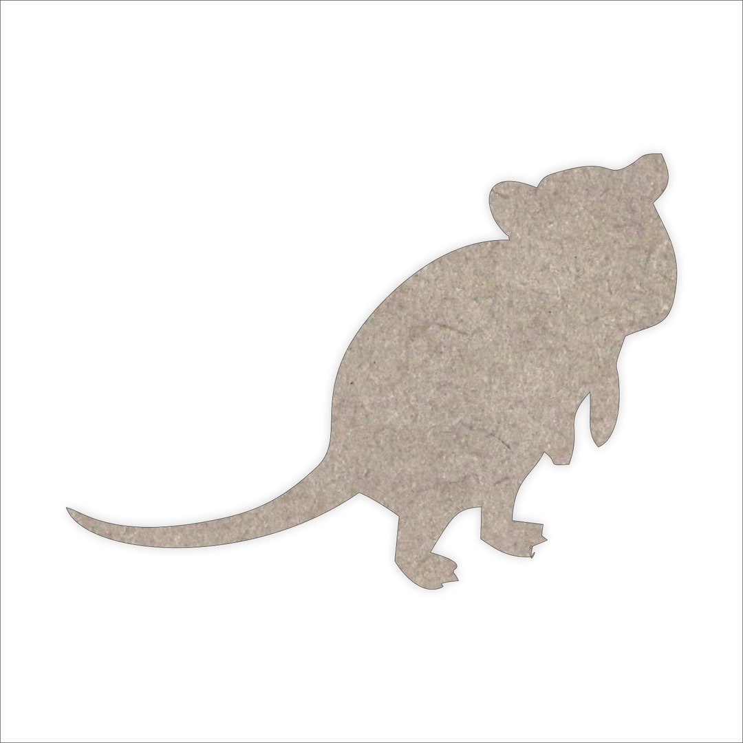 Wooden Rat for Crafts and Decorations Rat Cut Out Rat Shape Rat ...
