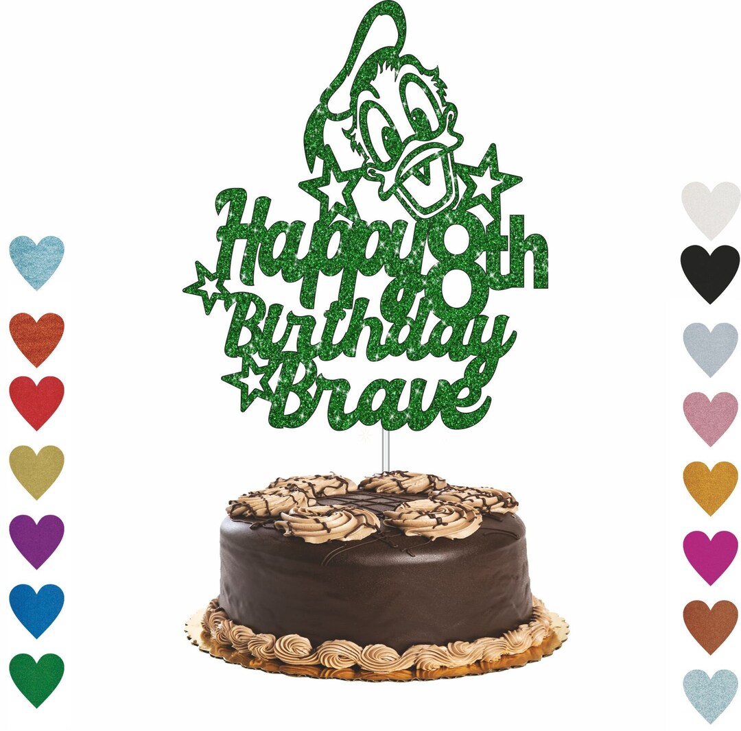 Donald Duck Cake Topper | Personalised Birthday Cake Topper | Donald ...