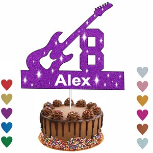 Violin Cake Topper Personalised Birthday Cake Topper Music Cake Topper ...