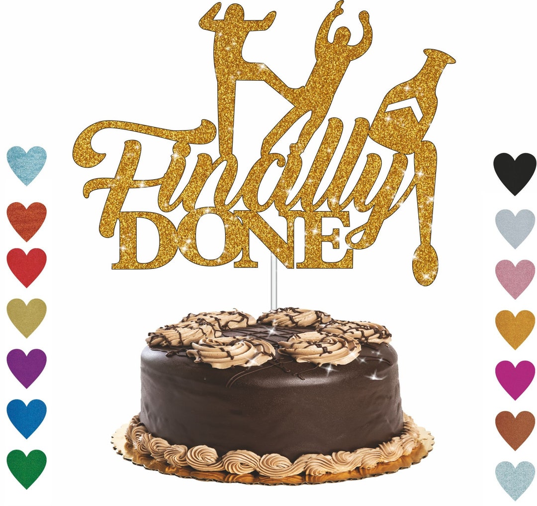 Newly Divorced Cake Topper Finally Done Cake Topper - Etsy