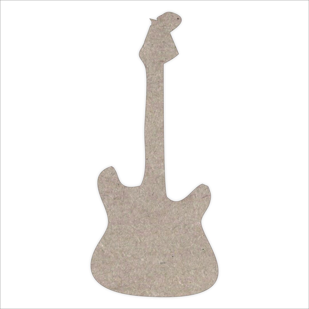 Electric Guitar MDF Cutout, Musical Instrument Shape, Guitar Craft ...