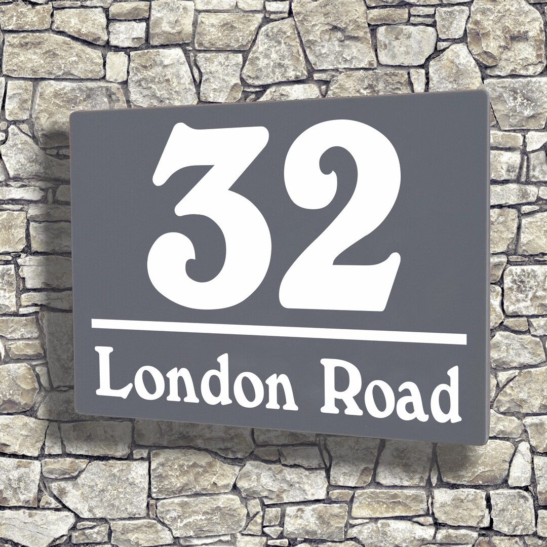 Modern Floating House Sign Plaques House Sign House Door Sign House ...