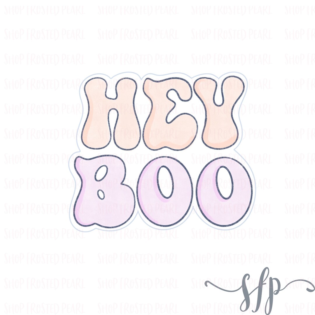 Hey Boo Cookie Cutter, Regular Size STL, Digital Download - Etsy
