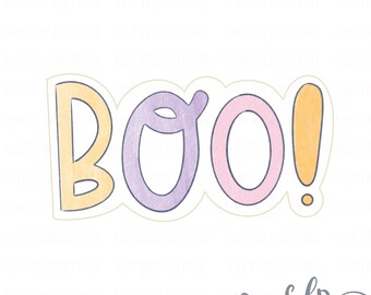 Ghosty Boo Letters Cookie Cutter Regular Size STL Digital - Etsy